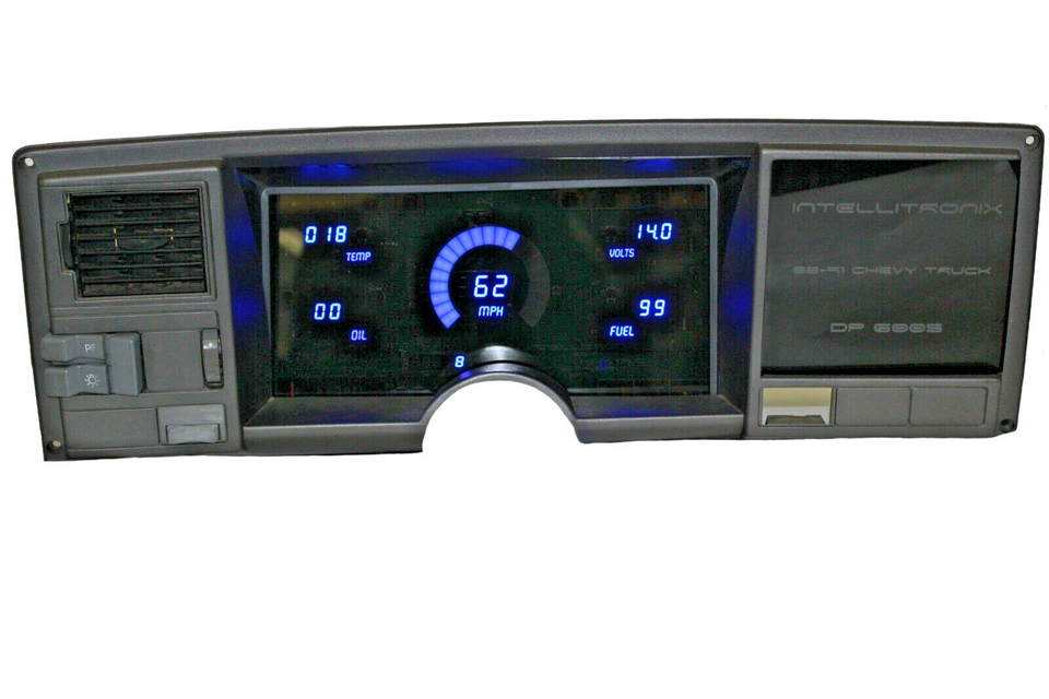 1988-1991 Chevy Truck Digital Gauge Panel RED LED Intellitronix DP6005 ...