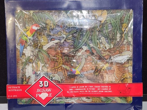 NEW 3D Plastic Jigsaw Puzzle OUTBACK AUSTRALIA 3 Layers Binary Arts ...