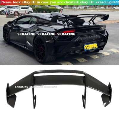 Fits Lamborghini Huracan STO Dry Carbon Fiber Rear Trunk Spoiler Wing ...