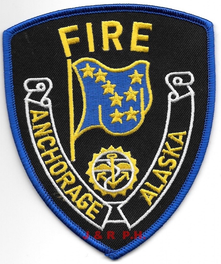 Anchorage Fire, Alaska (3.75" x 4.5" size) fire patch | eBay