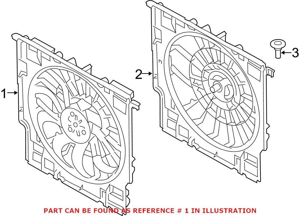 Genuine OEM Engine Cooling Fan Assembly for BMW 17428655762 for sale ...