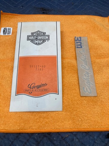 harley shovelhead front fender decal 59121-80 sticker eighty cubic ...