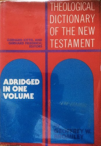 Theological Dictionary of the New Testament by geoffrey-w-bromiley ...
