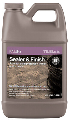 TileLab Sealer and Finish, Opaque Liquid, 0.5 gal, Bottle Clear | eBay