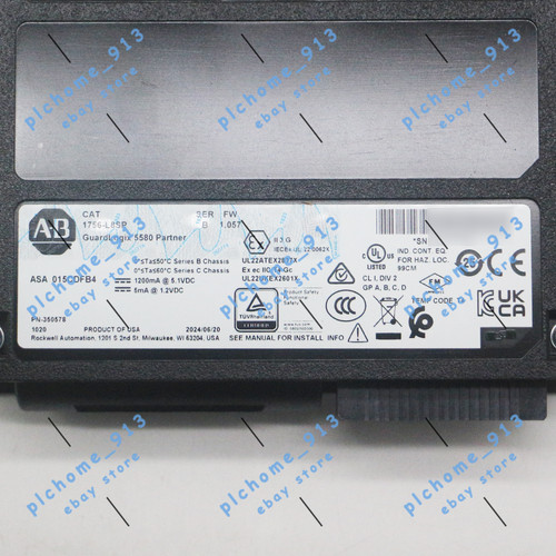 Brand New 1756-L8SP Allen-Bradley GuardLogix 5580 Safety Partner ...