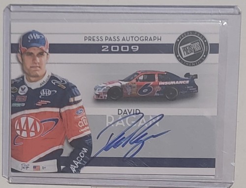 David Ragan NASCAR Roush AAA 2009 Press Pass Autograph Signature ...