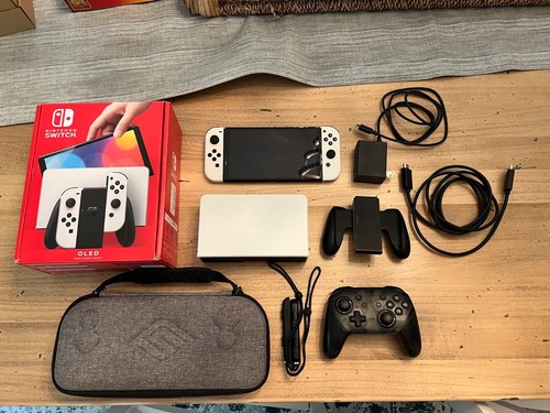 BUNDLE - Nintendo Switch OLED Model HEG-001, 64GB - RARE Satisfye Zengrip Ronin 45496883386| eBay