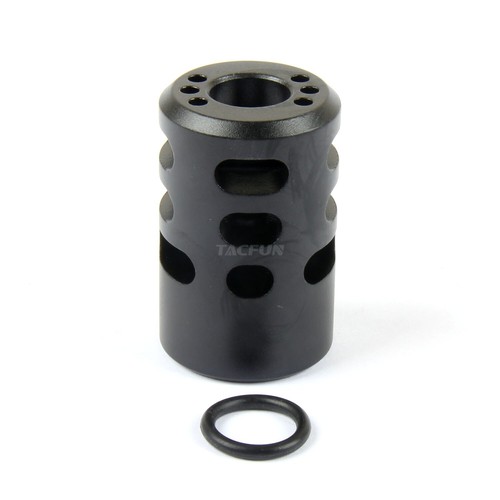 Black Aluminum Ruger Mark IV 22/45 1/2"x28 TPI Muzzle Brake .22LR | eBay