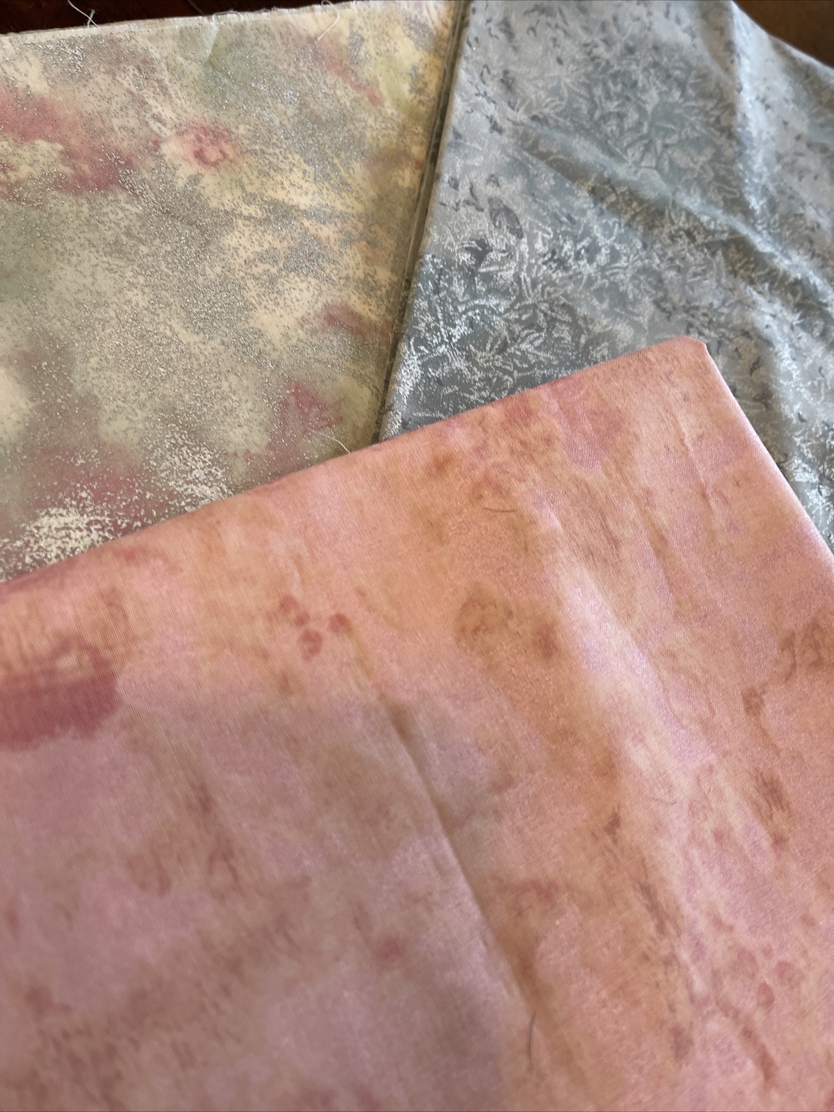 Miller Fairy Frost & Moda Marble Mate Cotton Quilt Fabric Gold Pink ...