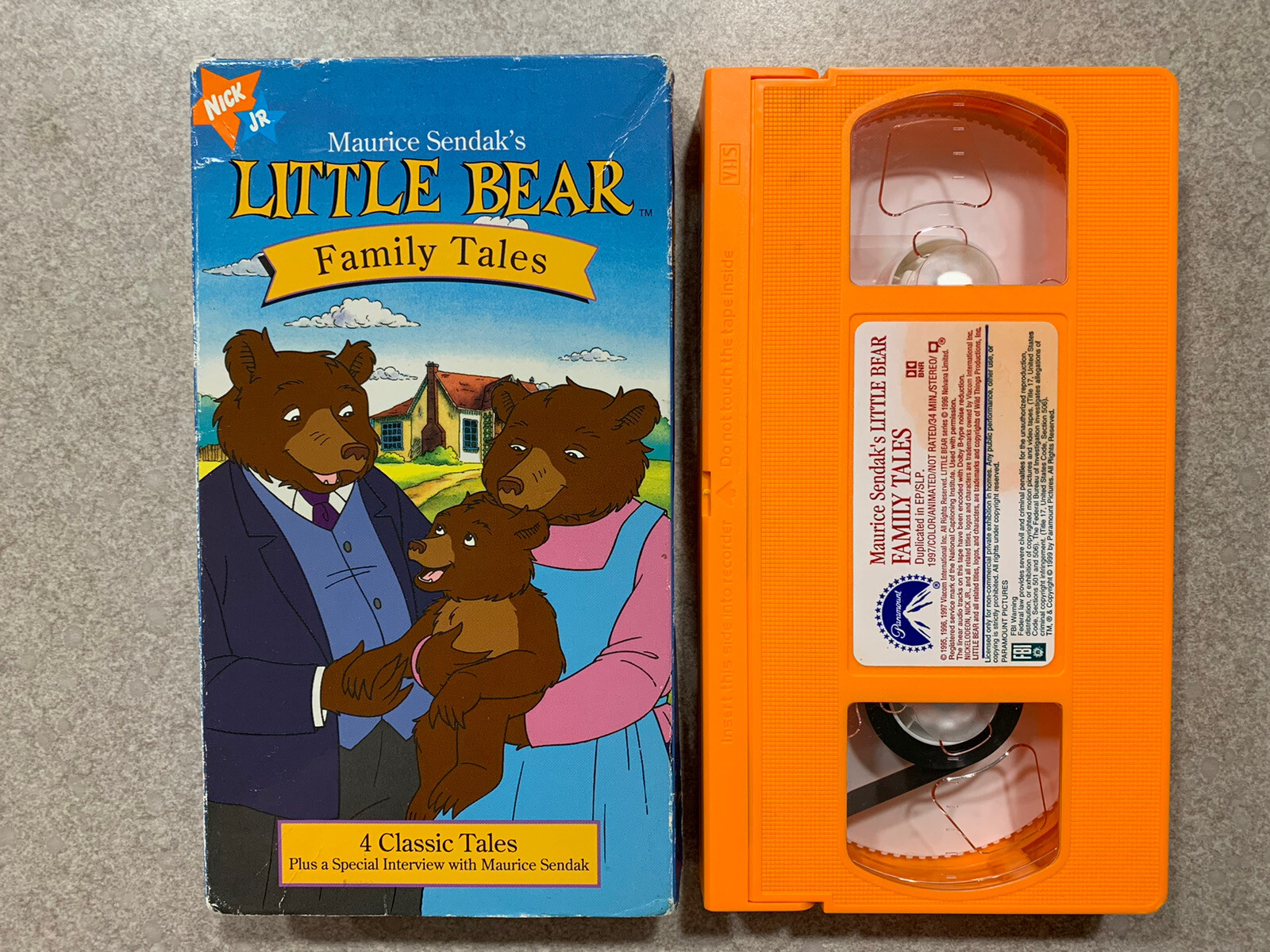 Little Bear - Family Tales (VHS, 1997) Maurice Sendak’s Nick Jr ...