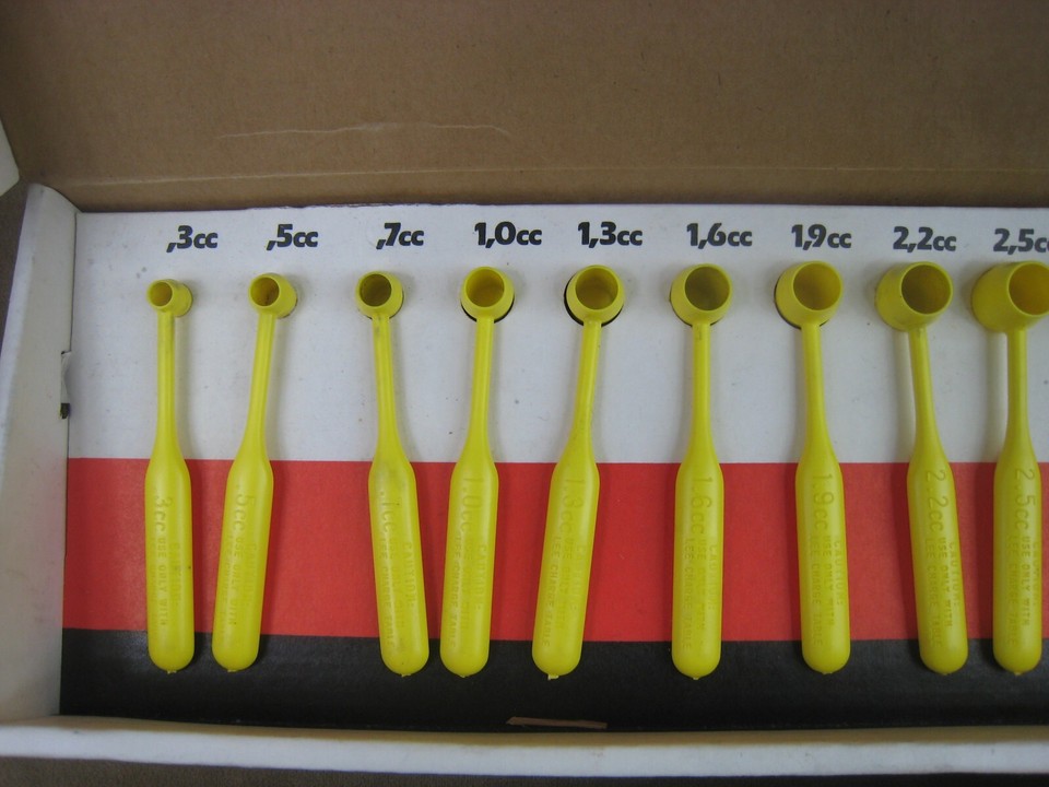 VINTAGE LEE USA NO.90100 IMPROVED POWDER MEASURE DIPPER SCOOP KIT ...