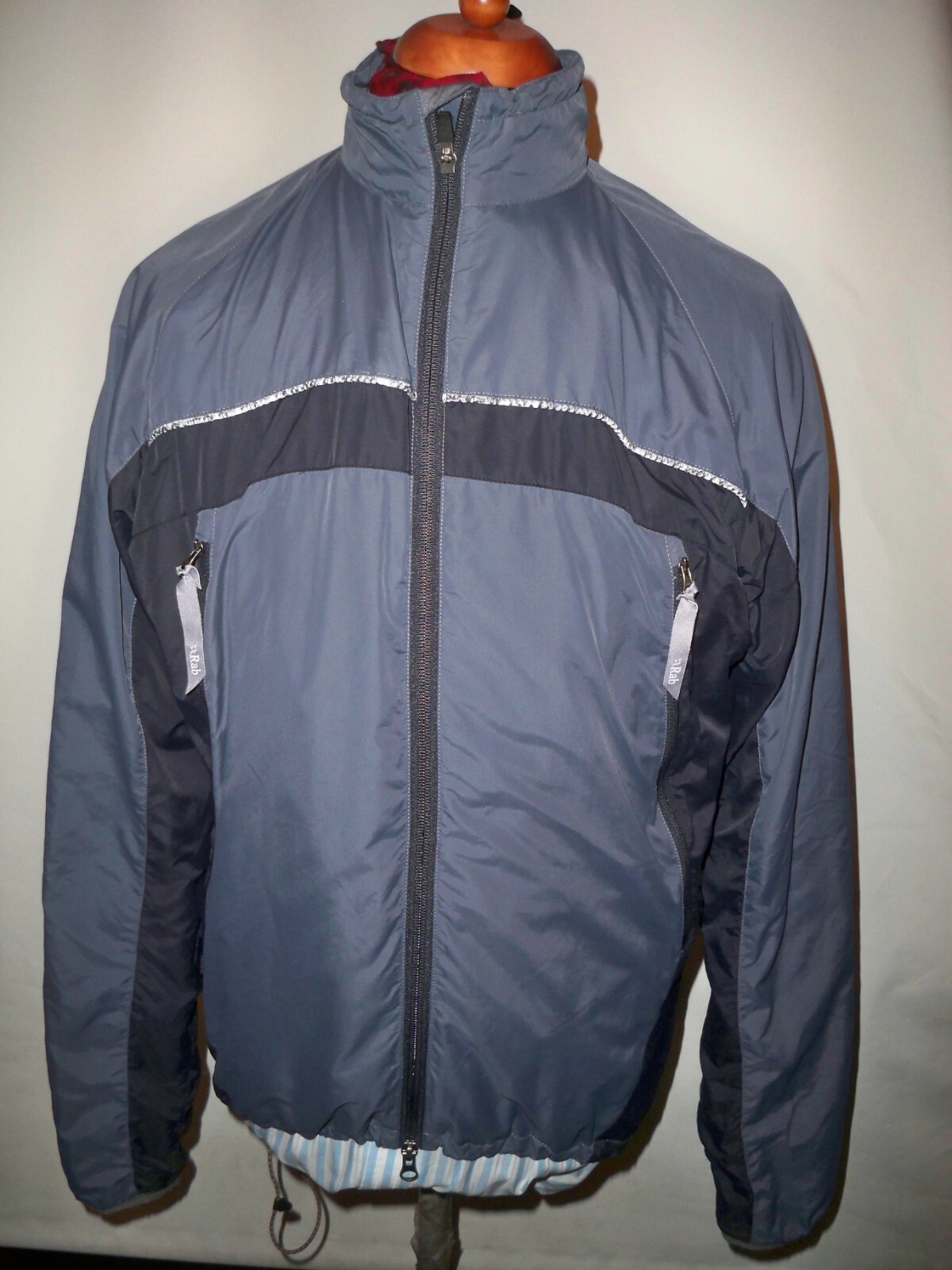 RAB EXTREME PERTEX EQUILIBRIUM GREY JACKET- SIZE L WALKING , CLIMBING ...