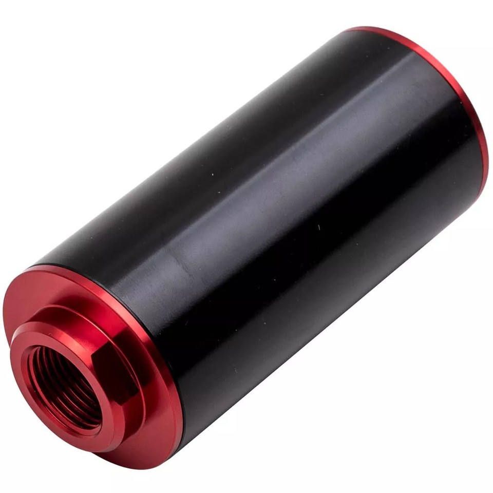 High FLOW 100 Micron Cleanable Racing Inline Fuel Steel Filter AN6 AN8 ...