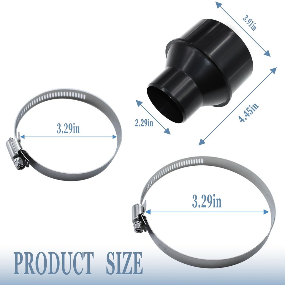 4"" to 2-1/2"" Hose Cone Reducer Attachment for Dust Hoses and Dust ...