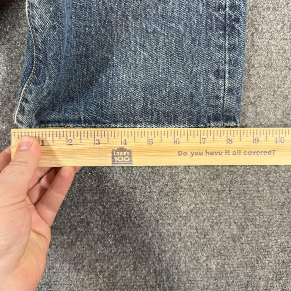 Levi's Jeans Mens 36x29 Blue 501 Original Straight Button Fly Medium ...
