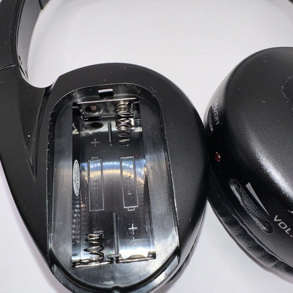 Audiovox IR2 Wireless Infrared Fold Flat Headphones For Car DVD Player ...