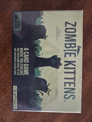 Zombie Kittens Party Card Game, Exploding Kittens Expansion NEW ...