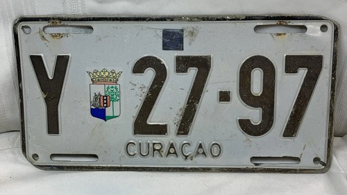 Curacao Vintage License Plate Y-27-97 | eBay