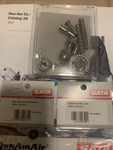 SATA JET 4000B HVLP/RP REPAIR/REBUILD KIT Plus Air Micrometer Seal ...