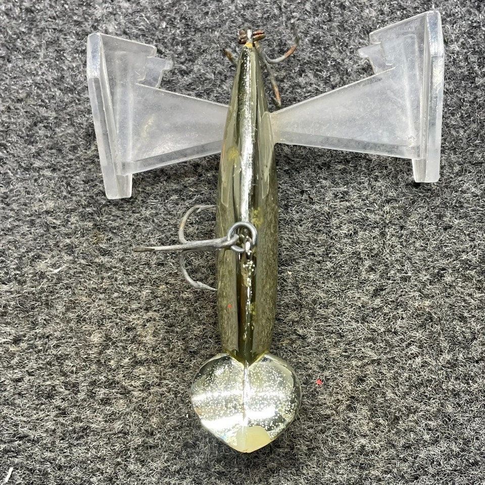 Bomber Speed Shad 4S Vintage Crankbait Screw Tail 3" - Chrome Metallic ...