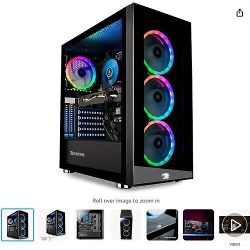 iBUYPOWER Gaming PC Intel i7-11700F 2.5GHz, NVIDIA GeForce RTX 2060 ...