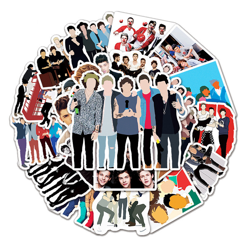 50X One Direction Band Members PNG Pack Stickers Harry Louis Liam Niall ...