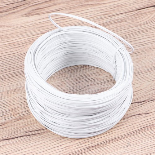 55 Meters White Garden Wire for Bundling Plants PVC Coated Binding Wire ...