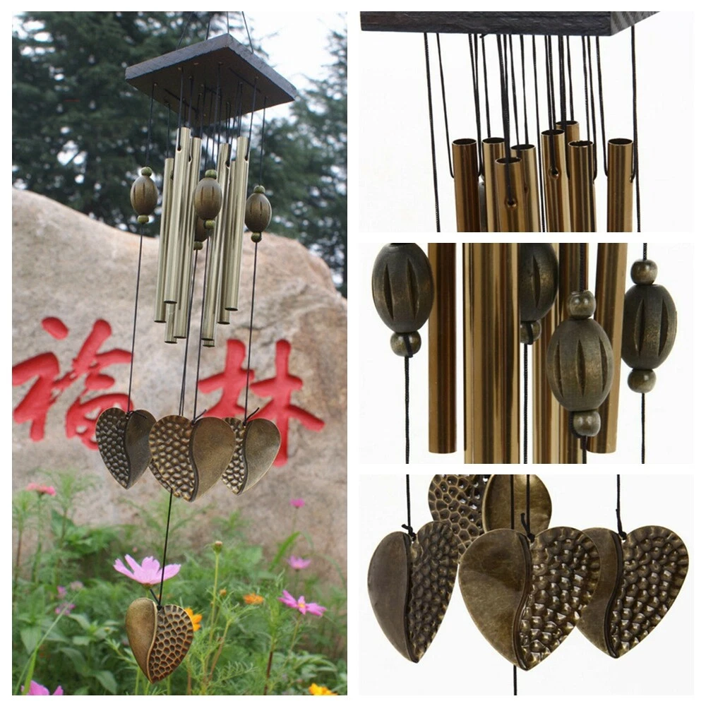 Heart Shaped Wind Chimes Design