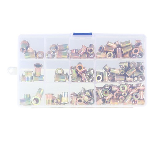150 Piece SAE Rivet Gun Nutsert Kit 1/4-20 10-32 10-24 8-32 6-32 Rivnut ...