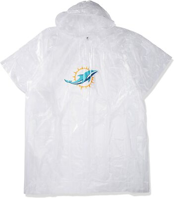 The Northwest Company NFL Miami Dolphins Lightweight Rain Poncho OSFM ...