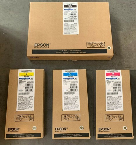 4 X Original Ink Epson Workforce Pro WF-C529 C579R PX-M880FX/T01D1 ...