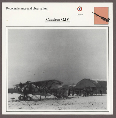 Caudron G.IV Edito Service Warplane Aircraft Military Card World War I ...