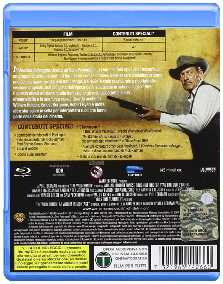 Il Mucchio Selvaggio (Blu-ray) william holden evelina fernandez (UK ...