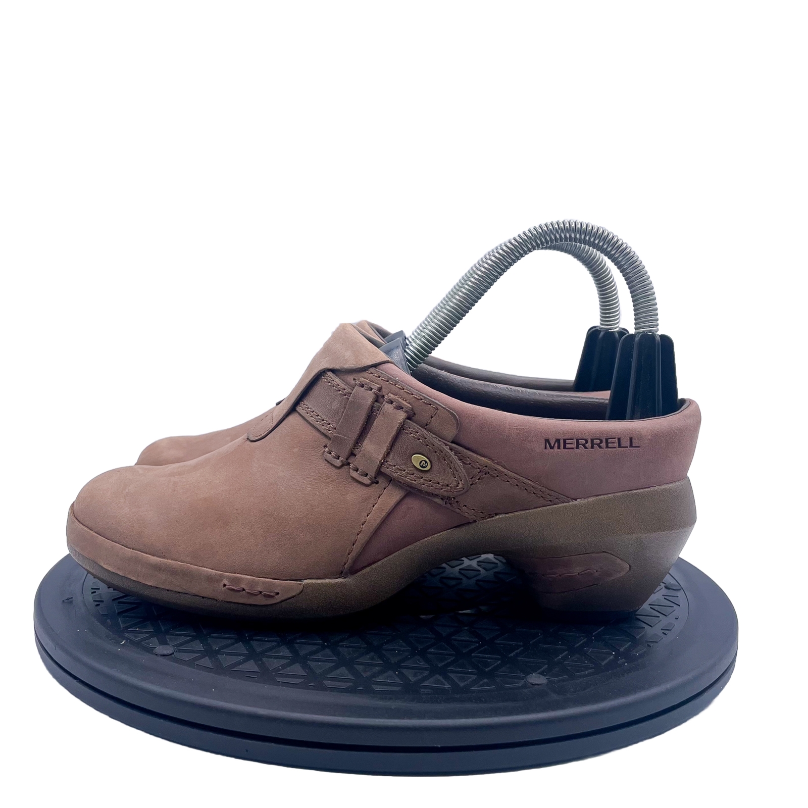Merrell Luxe Wrap Womenswear Clogs Brown Leather Shoe… - Gem