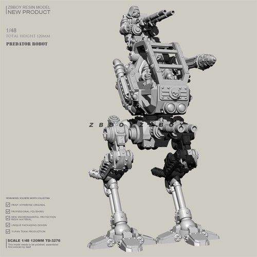 1/35 H120mm resin figures model Battle Patrol Mech Warrior unassembled ...