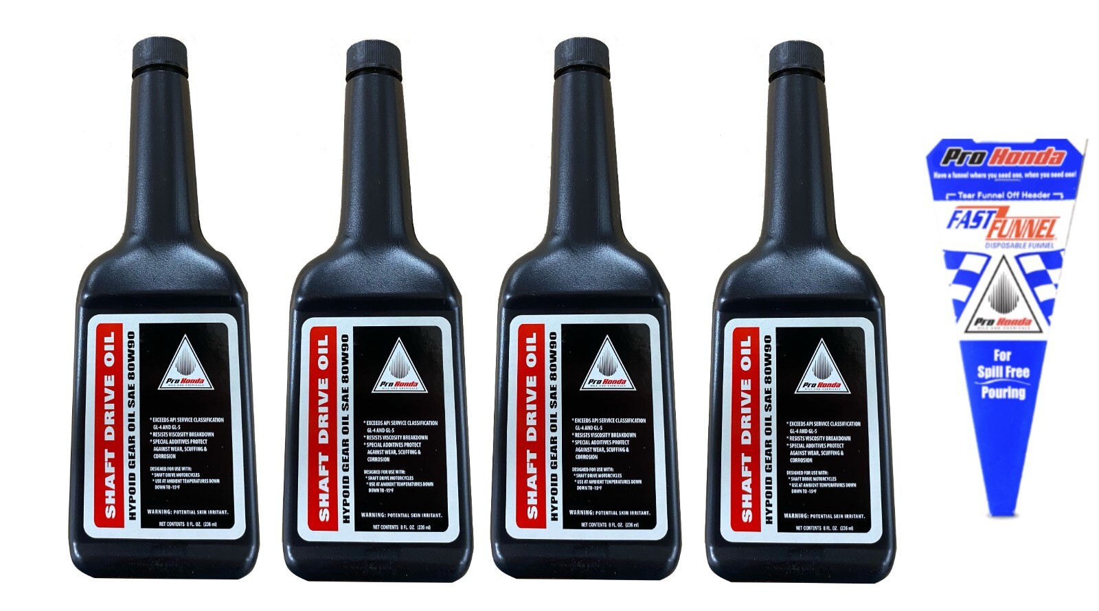 4 Pack OEM Honda Shaft Drive Oil Differential Gear Oil 80W90 08208-0080 ...