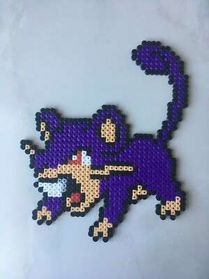 PIXEL ART / PERLES A REPASSER POKEMON RATATA | eBay