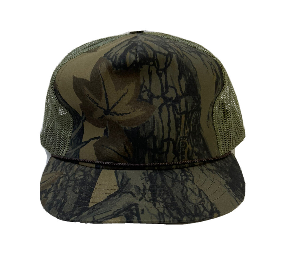 NOS Vintage 90s Tree bark Camo Camouflage Snap Back Tucker Hat Cap ...