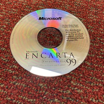 Microsoft ENCARTA ’99 (PC CD-ROM) Complete Interactive Multimedia Encyclopedia | eBay
