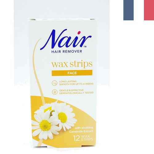 Bandes de Cire Faciale Nair - Hydratation & Épilation Efficace, 12 ...