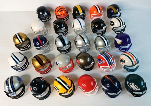 Mighty Helmet Racers NFL Lot Of 28 Mini Football Helmets Collection ...