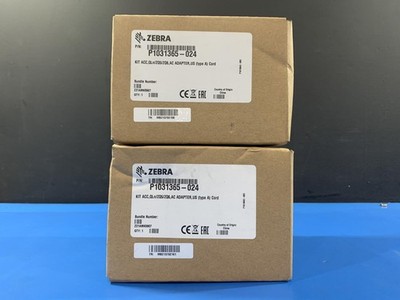 Lot of 2 Zebra P1031365-024 AC ADAPTER QLn ZQ5 ZQ6 US Type A Cord | eBay