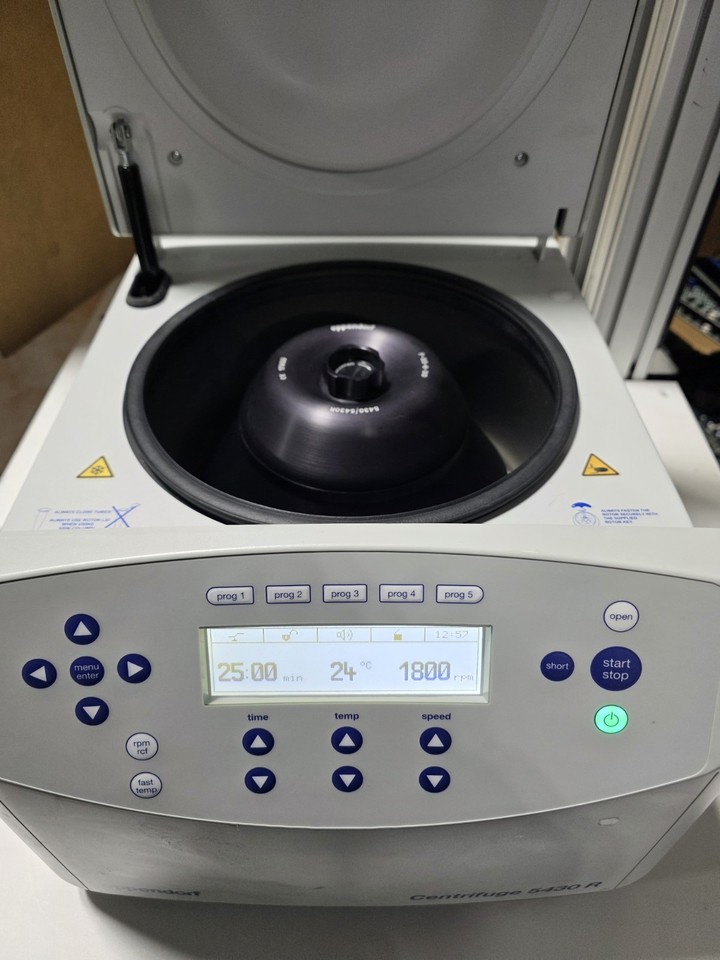 EPPENDORF 5430R REFRIGERATED CENTRIFUGE MICROCENTRIFUGE & F-35-6-30 ...