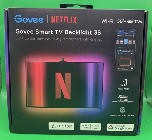 Govee SMART TV Backlight 3S 55-65 Inch TVs NEW | eBay