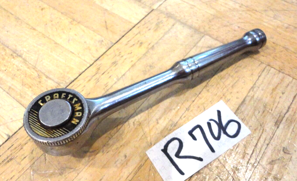CRAFTSMAN TOOLS VINTAGE 1/4 DRIVE GOLD LABEL RATCHET RARE | eBay