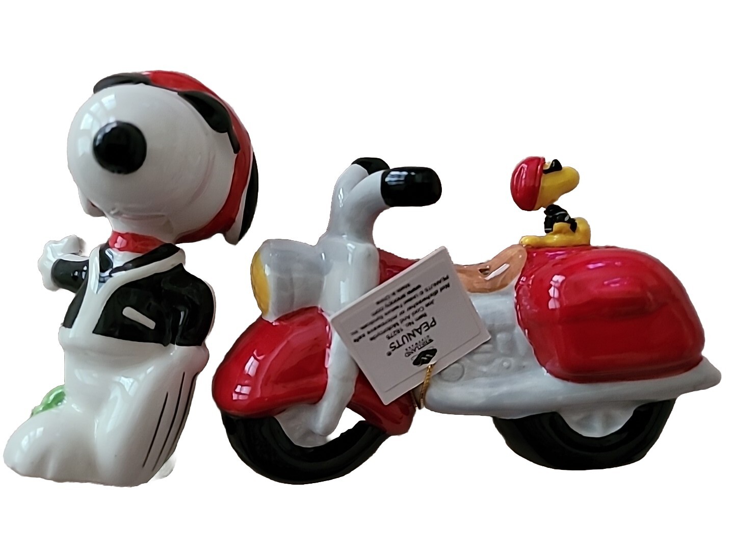 Peanuts Snoopy Joe Cool Motorcycle Magnetic Salt And Pepper Shakers ...