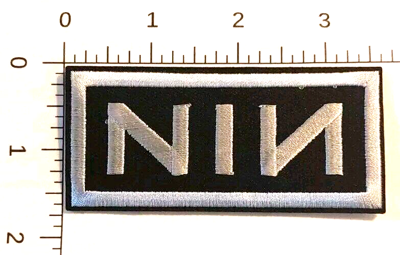NIN Nine Inch Nails (band) Embroidered Patch Iron-On Sew-On fast US ...