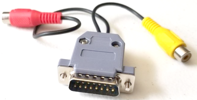 Apple II IIc adapter cable Audio Video LCD RGB out connector modern Displays | eBay