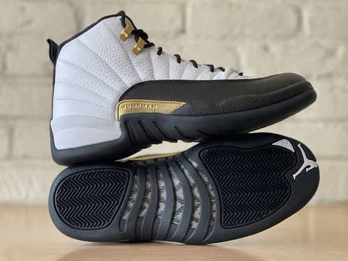Nike Air Jordan Retro XII 12 Royalty Taxi White Gold Black Men Sz 10 ...