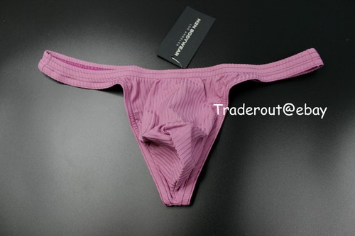 N2N Bodywear Men Mauve purple ribbed G-string Thong swimwear underwear ...